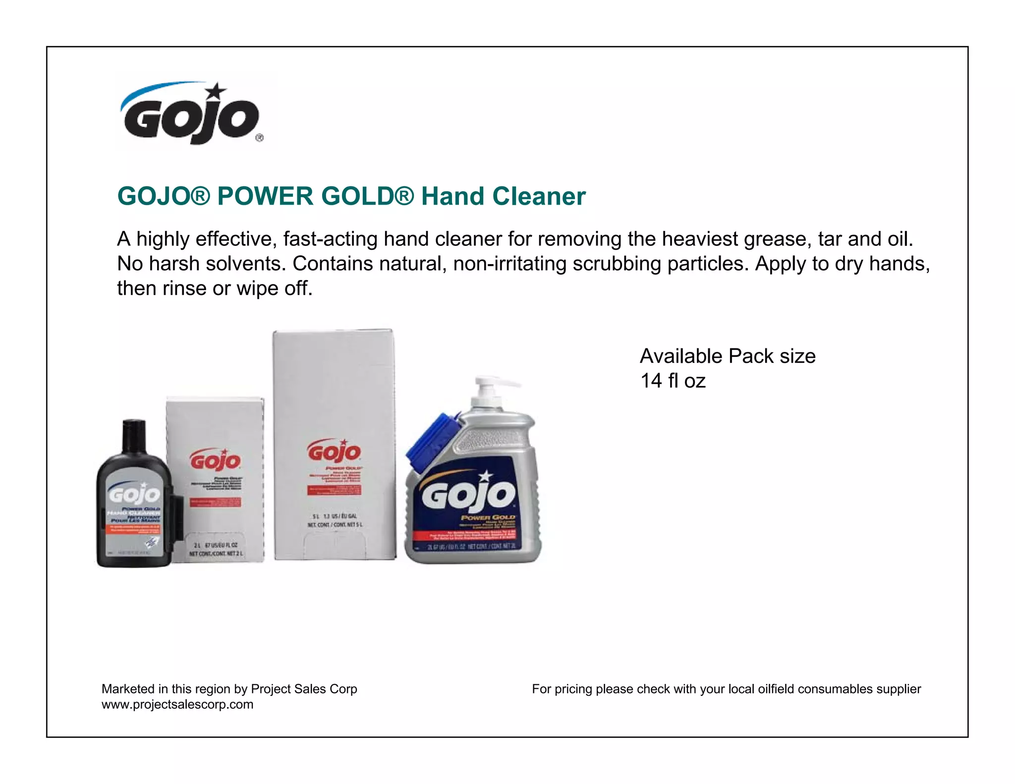 Gojo Professional Hand Care | PPT