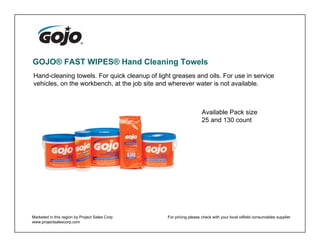 Gojo Professional Hand Care | PPT