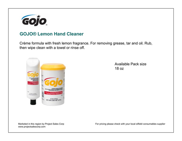 Gojo Professional Hand Care | PPT