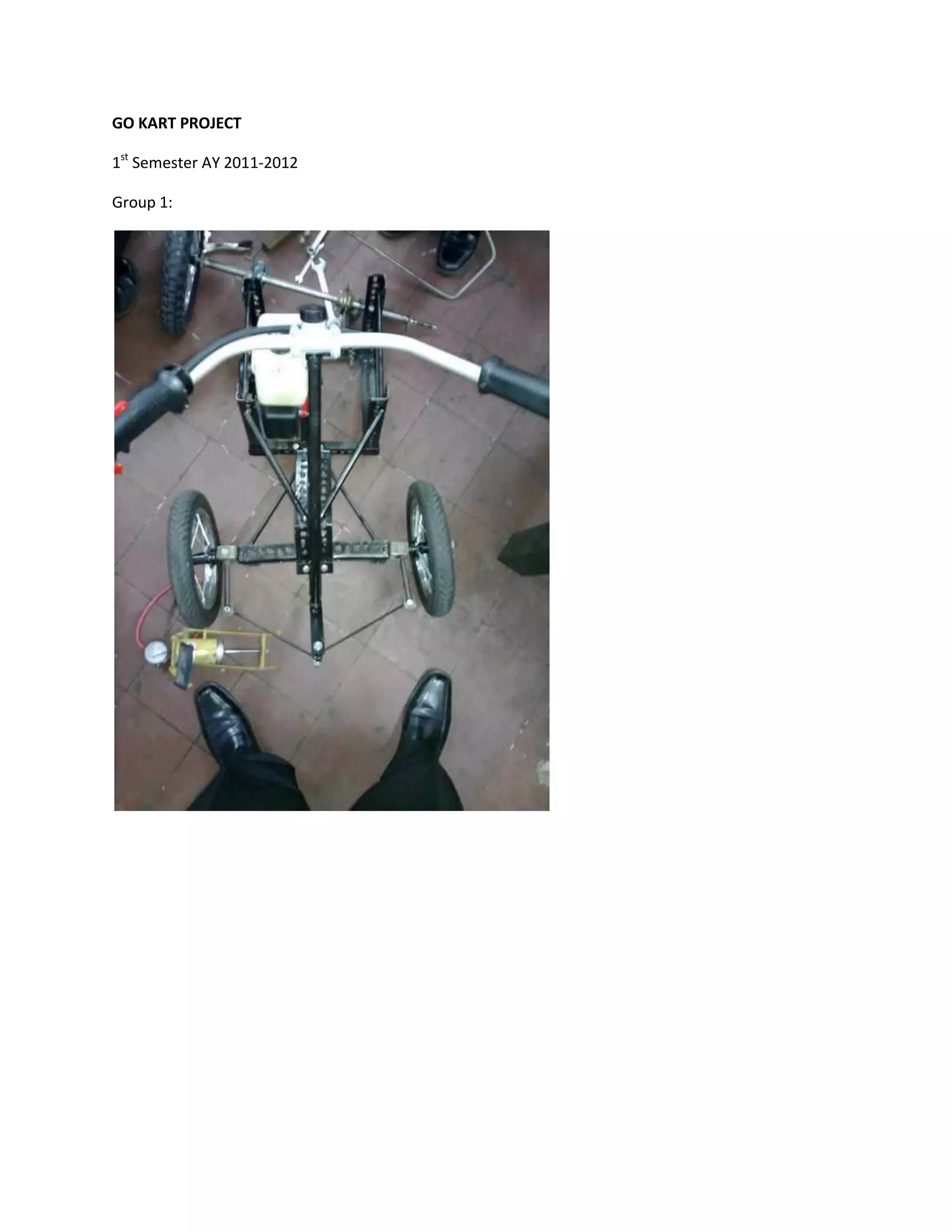 Go kart project | PDF