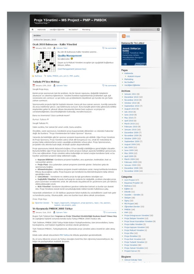 Gokremtekir blog Ocak 2010 | PDF