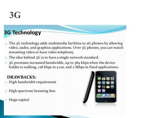 4G Wireless Technology | PPTX | Computer Networking | Computing