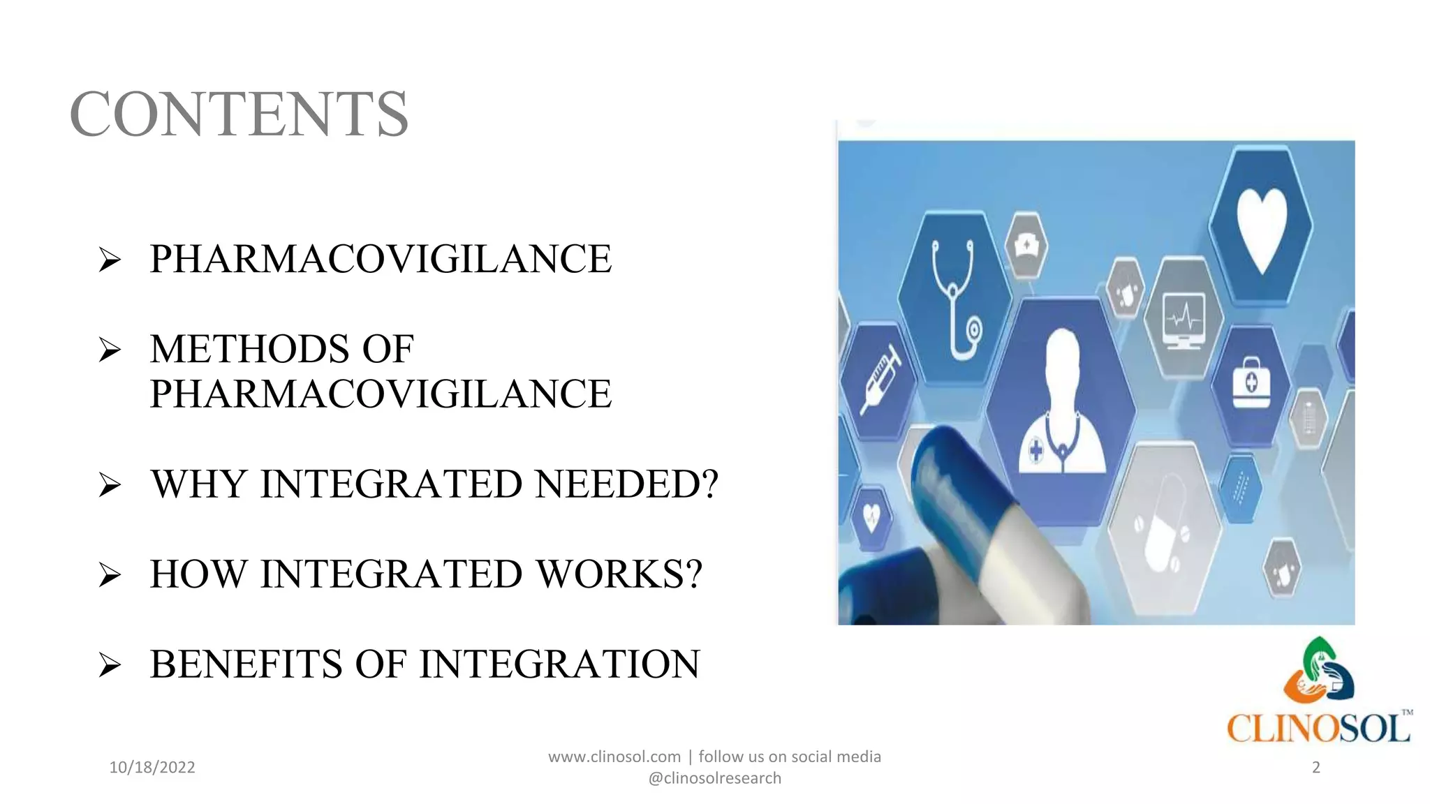 Integrated pharmacovigilance | PPTX