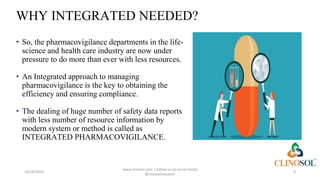Integrated pharmacovigilance | PPTX