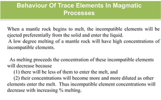 Role of Trace Elements In Petrogenesis | PPTX