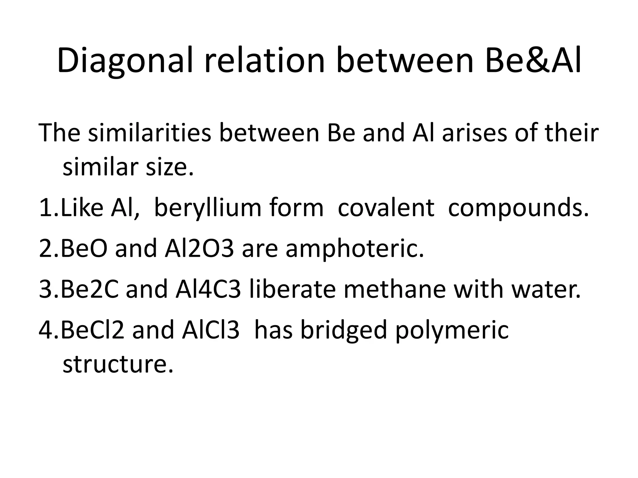 diagonal relation between be al | PPTX