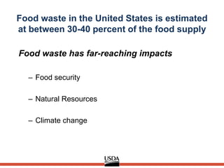 The U.S Food Waste Challenge | PPTX