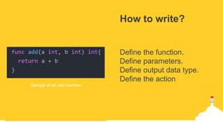 Fundamentals of Golang | PPSX | Programming Languages | Computing