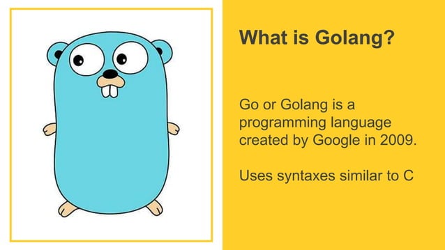 Fundamentals of Golang | PPT