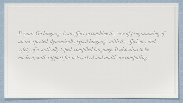 Golang Future Of Programming Language Ppt