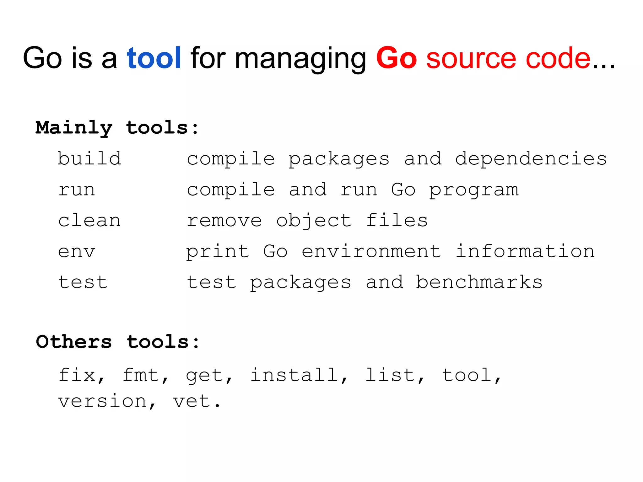 Go Programming Language Golang Ppt