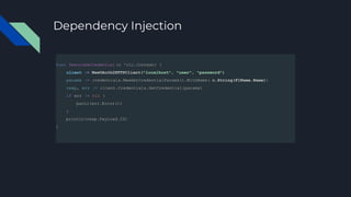 Golang dot-testing-lite | PPT