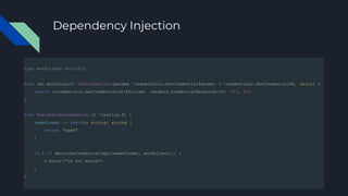 Golang dot-testing-lite | PPT
