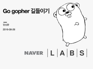 제5회 D2 CAMPUS SEMINAR - Go gopher 길들이기 | PDF