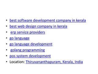 Golang development go language services in kerala- go language ...