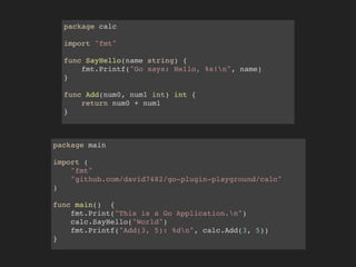 Golang execution modes | PPT