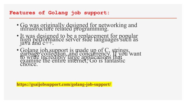 Golang Job Supportpptx