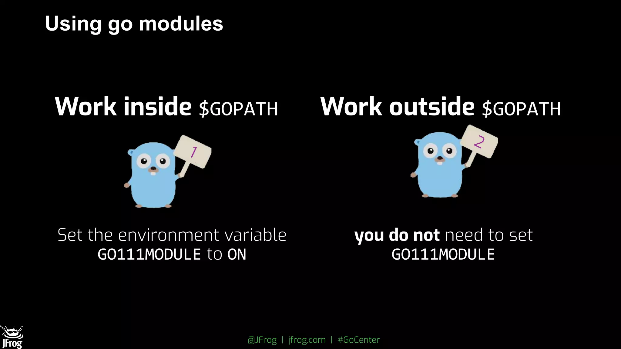 Refactoring to GO modules | PPT