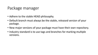 Golang package management | PPT