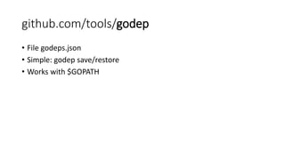 Golang package management | PPT
