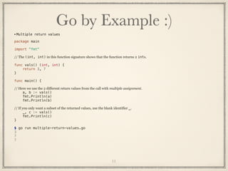 Go language presentation | PDF | Programming Languages | Computing