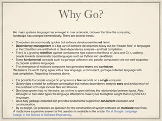 Go language presentation | PDF