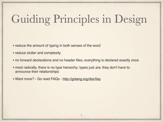 Go language presentation | PDF