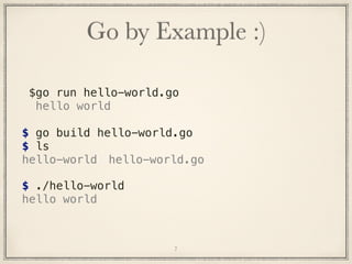 Go language presentation | PDF