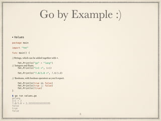 Go language presentation | PDF