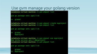 Golang start and tips | PPT
