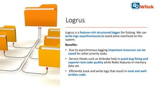 Golang testing | PPTX | Programming Languages | Computing