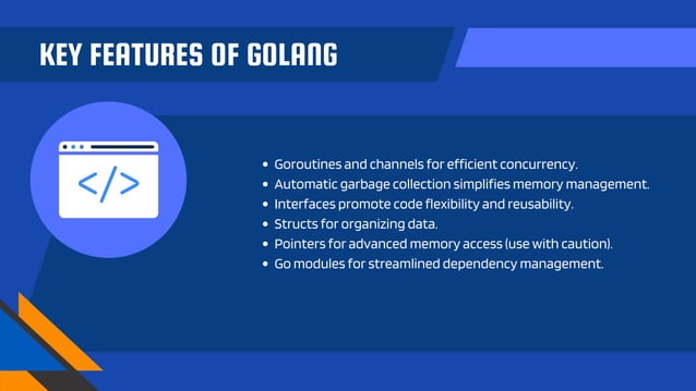 Golang The Go Programming Language By Startelelogic Ppt