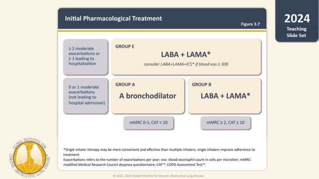 GOLD-2024 guia gold manejo de EPOC actual.pptx | Lung and Respiratory Health | Diseases and ...