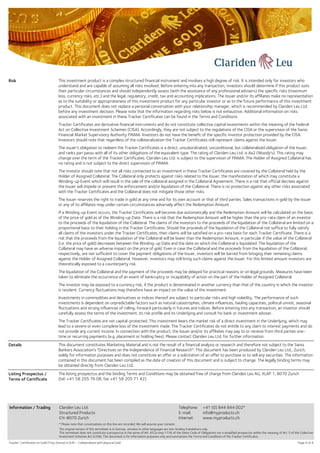 Gold certificates | PDF