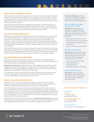 Gold client-solutions-data-sheet-attunity | PDF