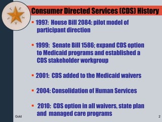 Texas: Self-determination with Consumer Directed Services | PPT ...