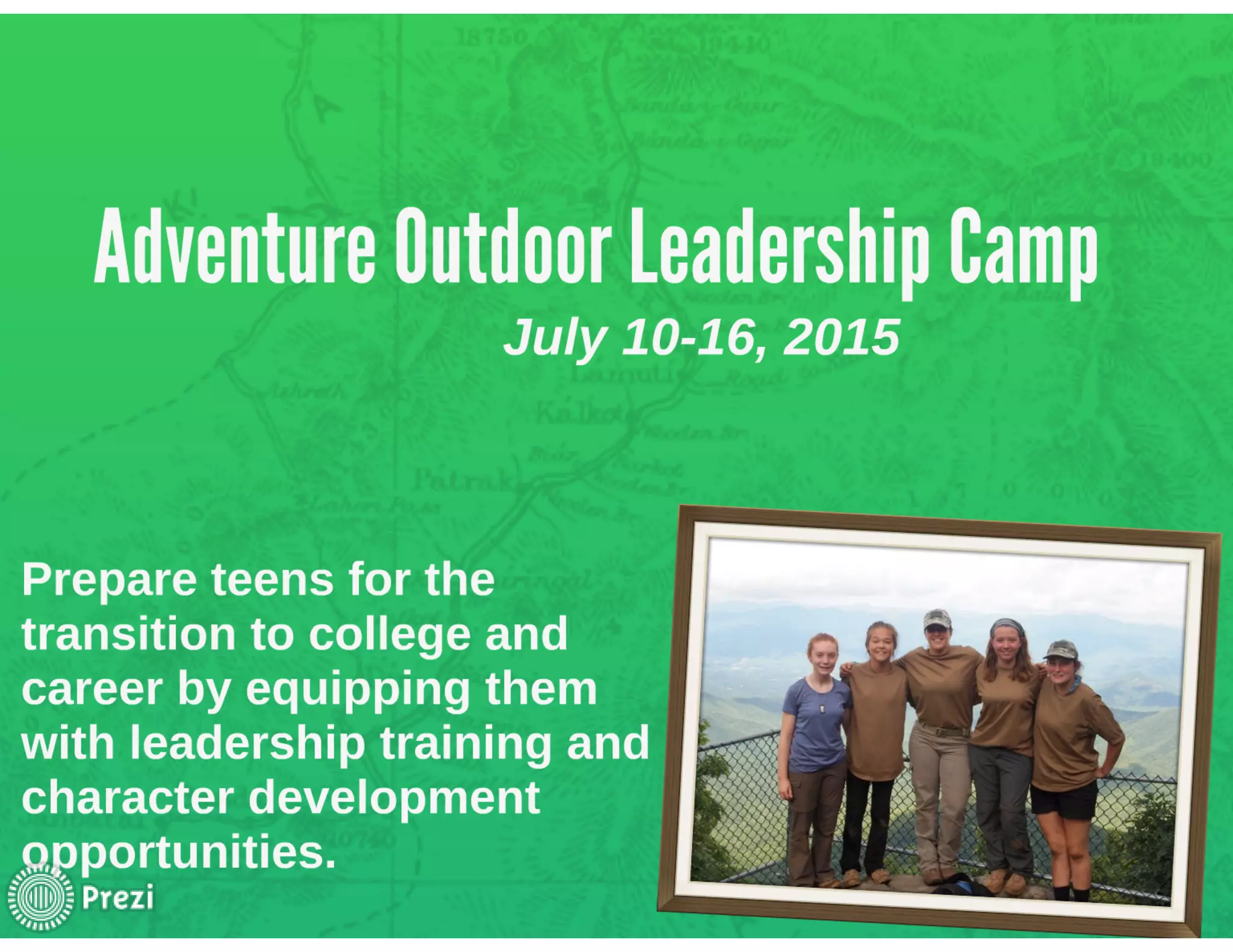 Gold Star Teen Adventures Outdoor Leadership Camp | PDF