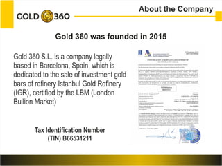Gold 360 Online Store Presentation | PPT