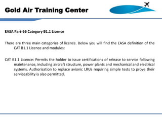 Gold air training | PPTX