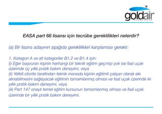 Gold air Training Center EASA PART 66 | PPT