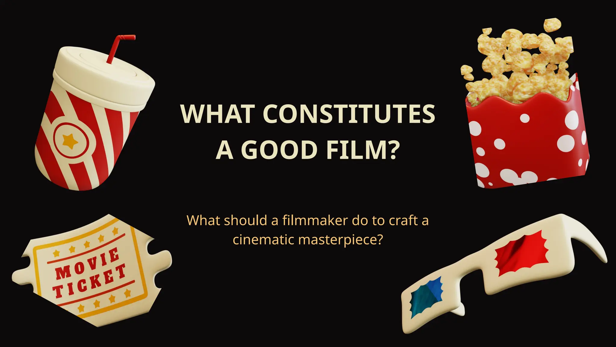 Gold and Red 3D Illustrated Simple Minimalist Introduction to ...