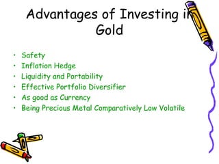 Gold as an asset class | PPT