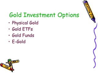 Gold as an asset class | PPT