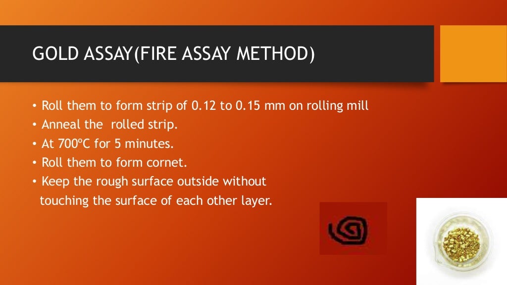 Gold assay(fire assay method)