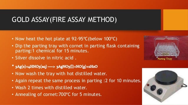 Gold Assayfire Assay Method