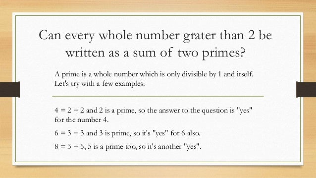 Goldbachs Conjecture