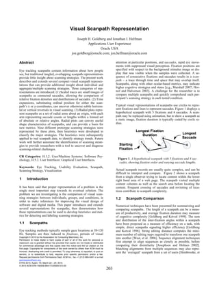 Goldberg Visual Scanpath Representation | PDF