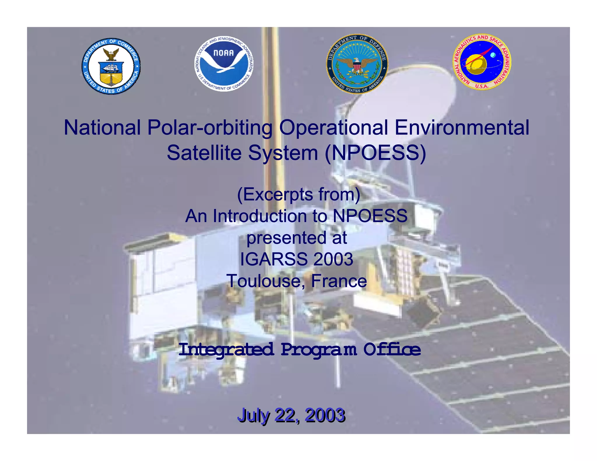 National Polar-orbiting Operational Environmental Satellite System ...