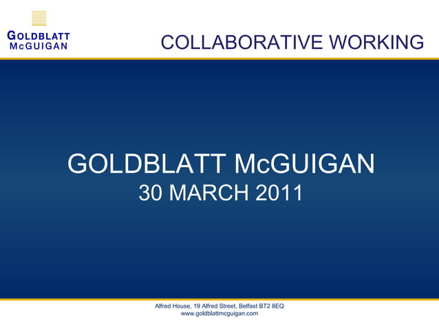 Collaborative Working - Goldblatt McGuigan | PPT | Non-Profit ...