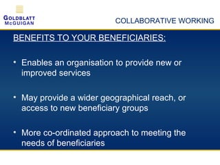 Collaborative Working - Goldblatt McGuigan | PPT | Non-Profit ...